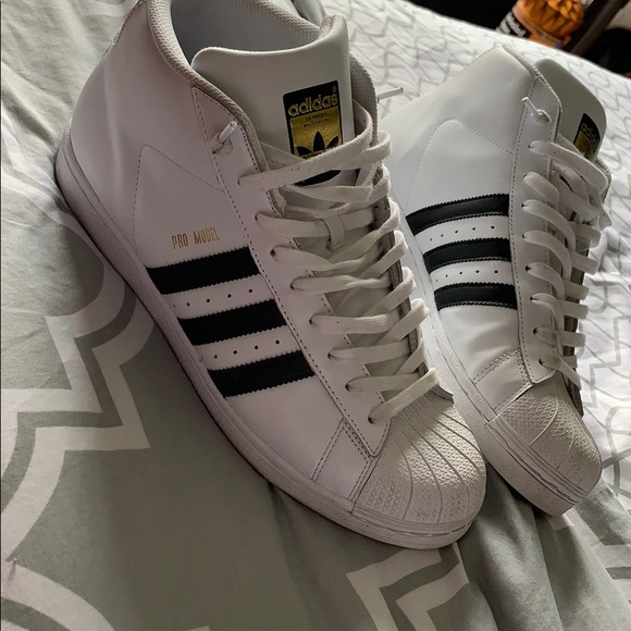 adidas | Shoes | Adidas Pro Model White | Poshmark